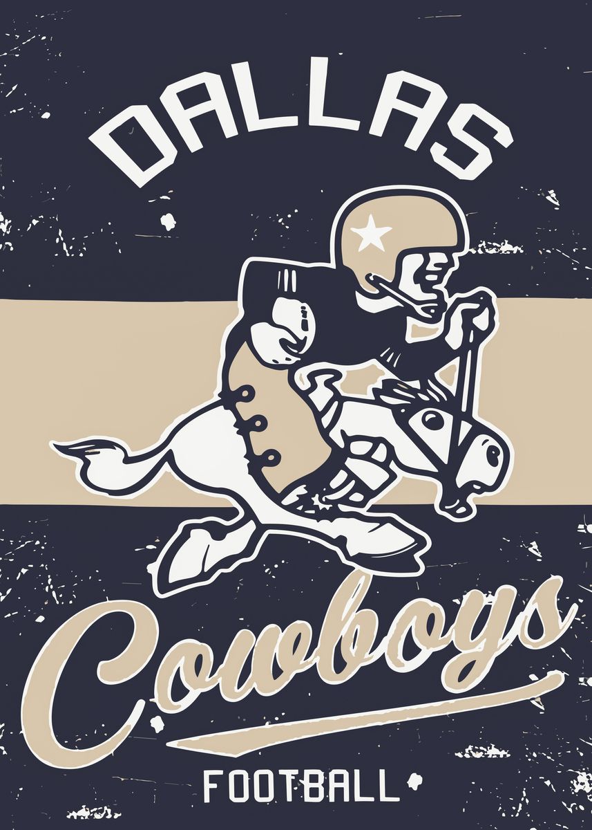 'Dallas Cowboy Football Art' Poster, picture, metal print, paint by ...