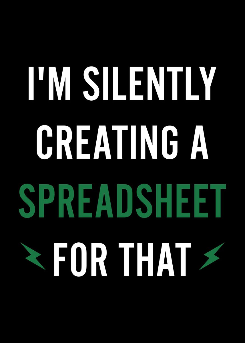 'Accountant Funny' Poster, picture, metal print, paint by CR Art | Displate