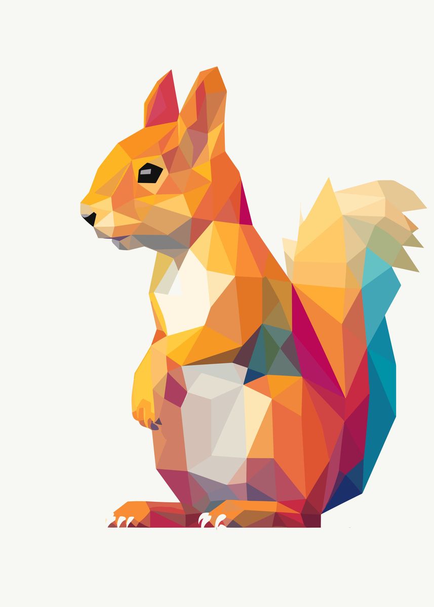 'Animal Minimalist Flat Abs' Poster, picture, metal print, paint by ...