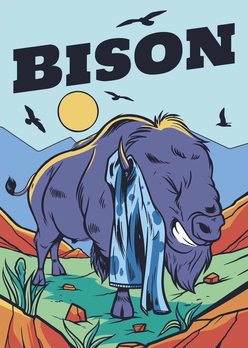 'Bison' Poster by Cool Worker | Displate