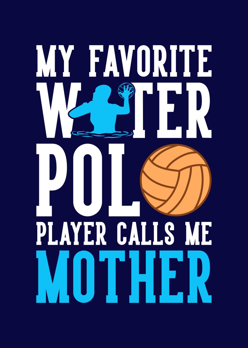 'Funny Water Polo' Poster, picture, metal print, paint by MzumO | Displate