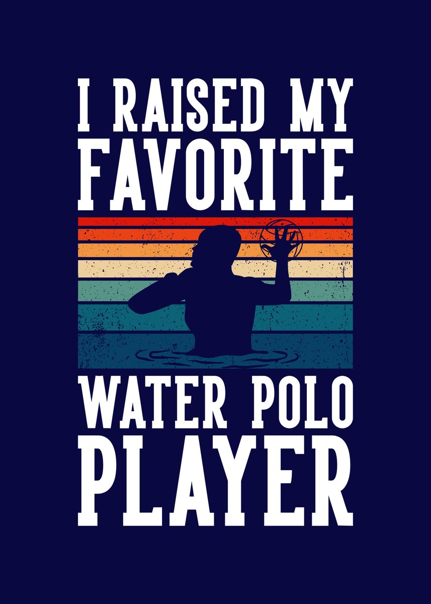 'Funny Water Polo' Poster, picture, metal print, paint by MzumO | Displate