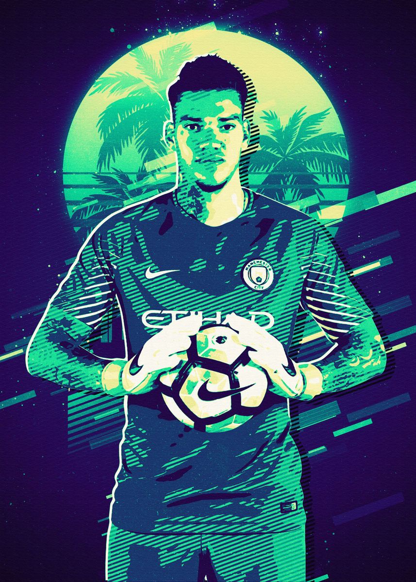 'Ederson Moraes Pop Art' Poster, picture, metal print, paint by ...