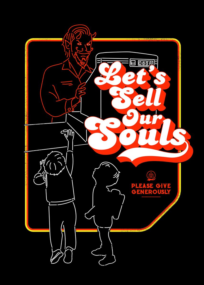 'Lets Sell Our Souls' Poster, picture, metal print, paint by rocket man ...