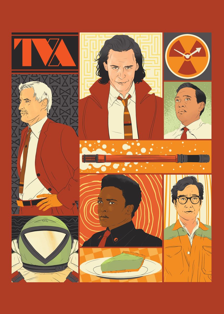 'TVA' Poster, picture, metal print, paint by Marvel | Displate