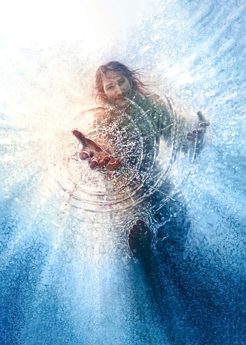 'Jesus' Poster, picture, metal print, paint by REAL VINTAGE | Displate