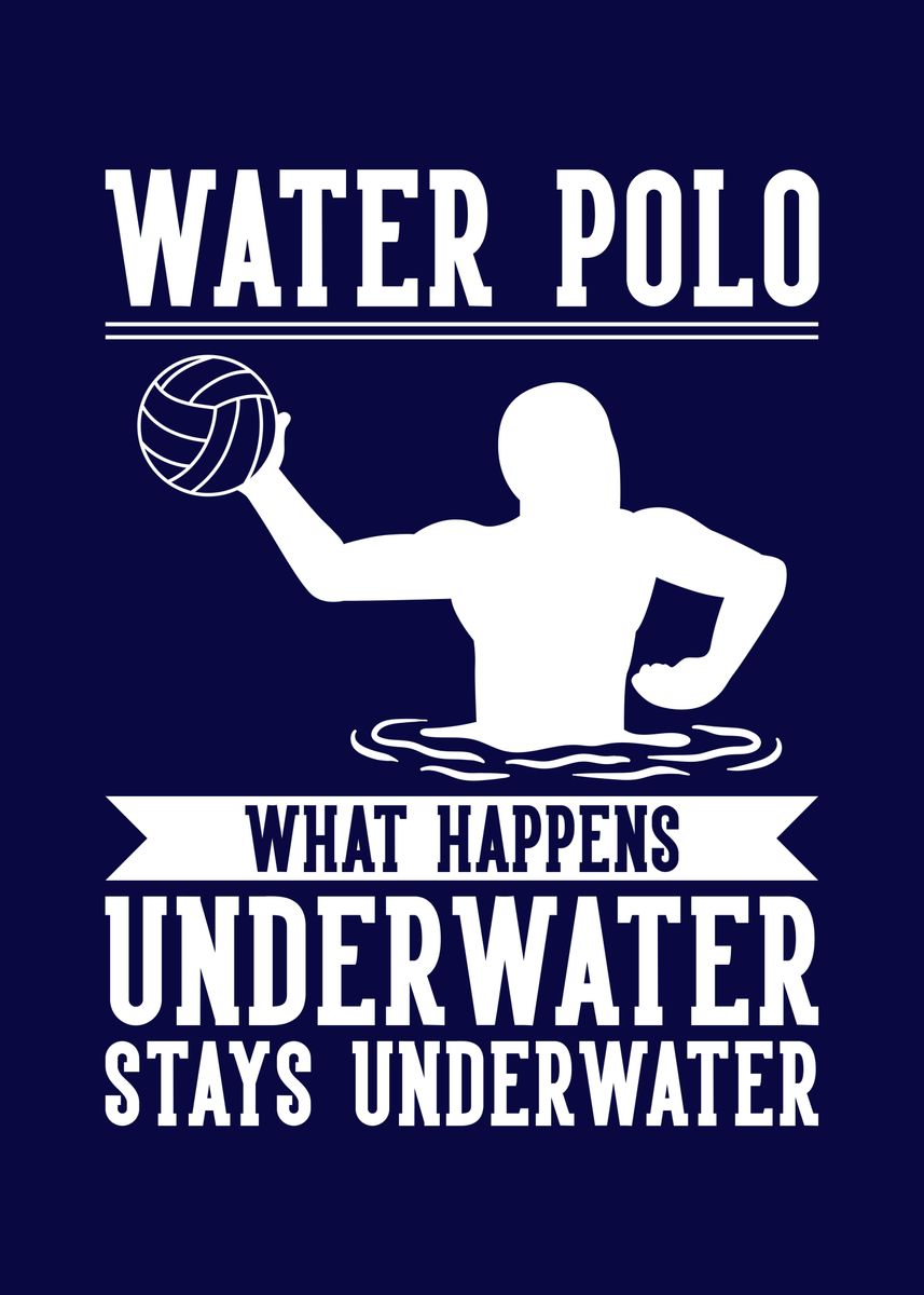 'Funny Water Polo' Poster, picture, metal print, paint by MzumO | Displate