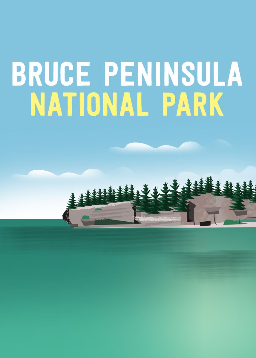 'Bruce Peninsula ontario' Poster by Ahmad Almadhoun | Displate