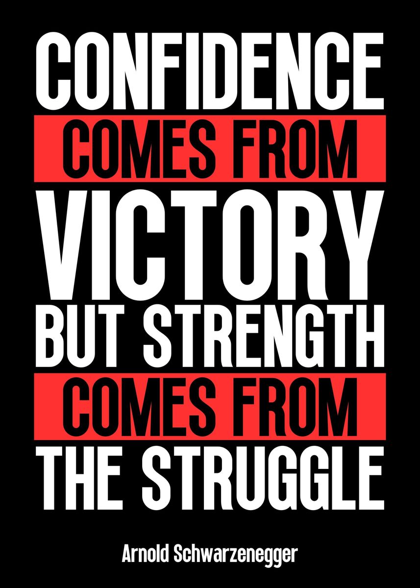 'Strength and Struggle' Poster by Wezt Studio | Displate