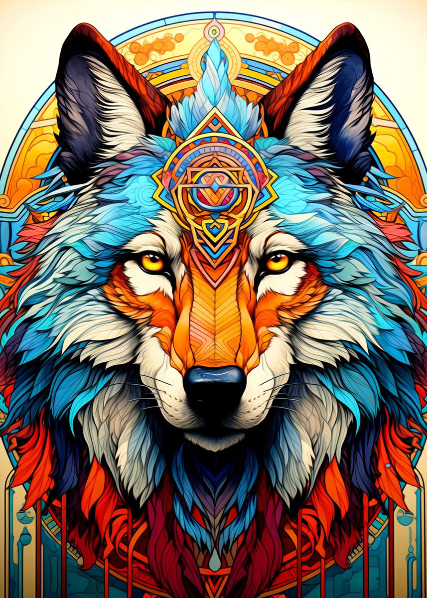 'Wolf' Poster, picture, metal print, paint by khac vinh | Displate