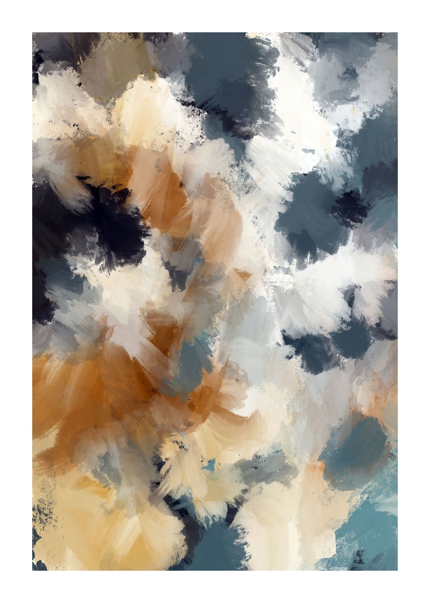 'Abstract Painting' Poster, picture, metal print, paint by HyggeStudio ...