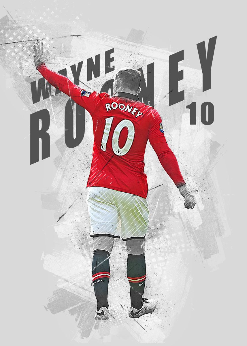 'Wayne Rooney' Poster, picture, metal print, paint by Joanne Clarke ...