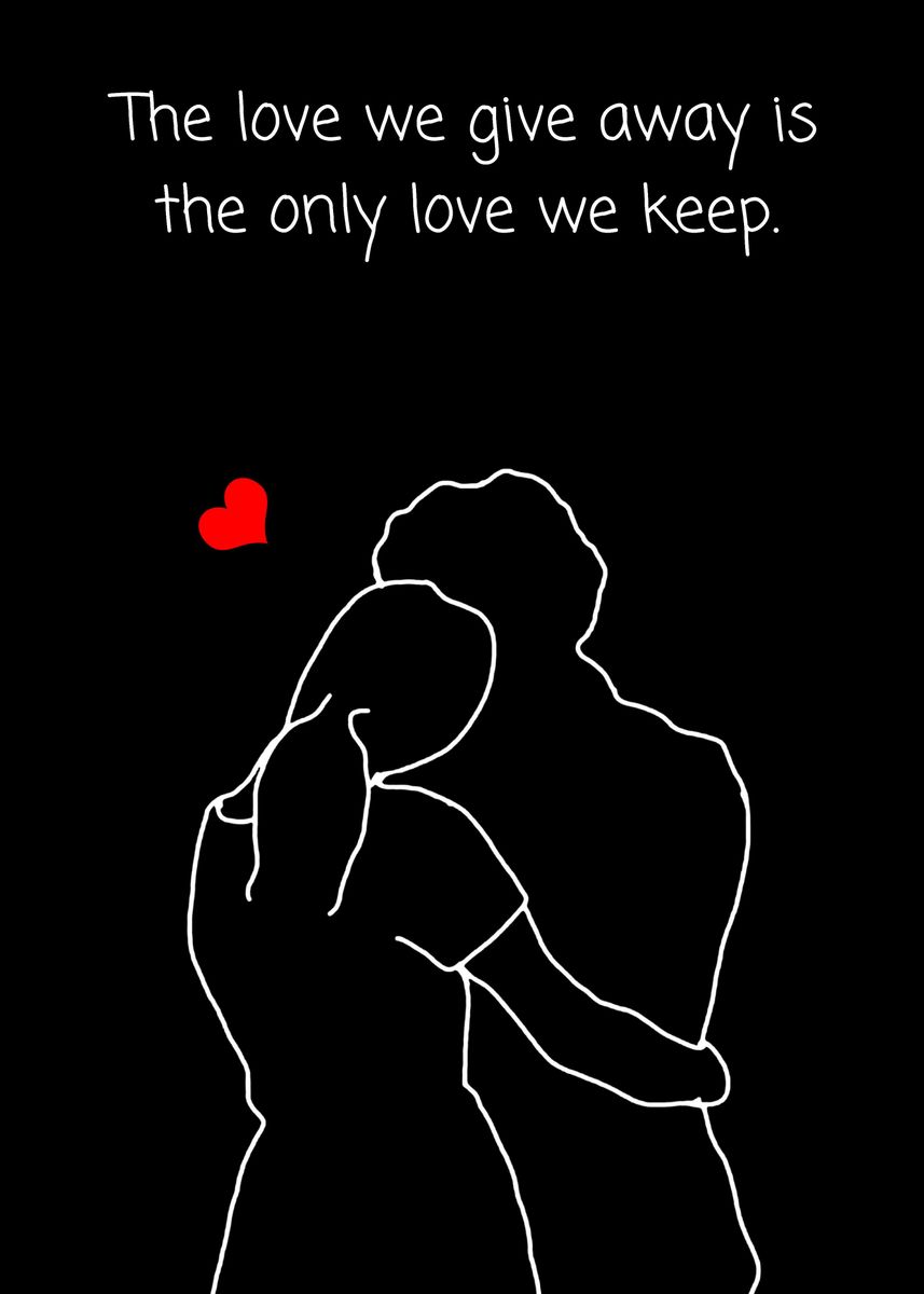 'quotes love ' Poster, picture, metal print, paint by Day1bun Art ...