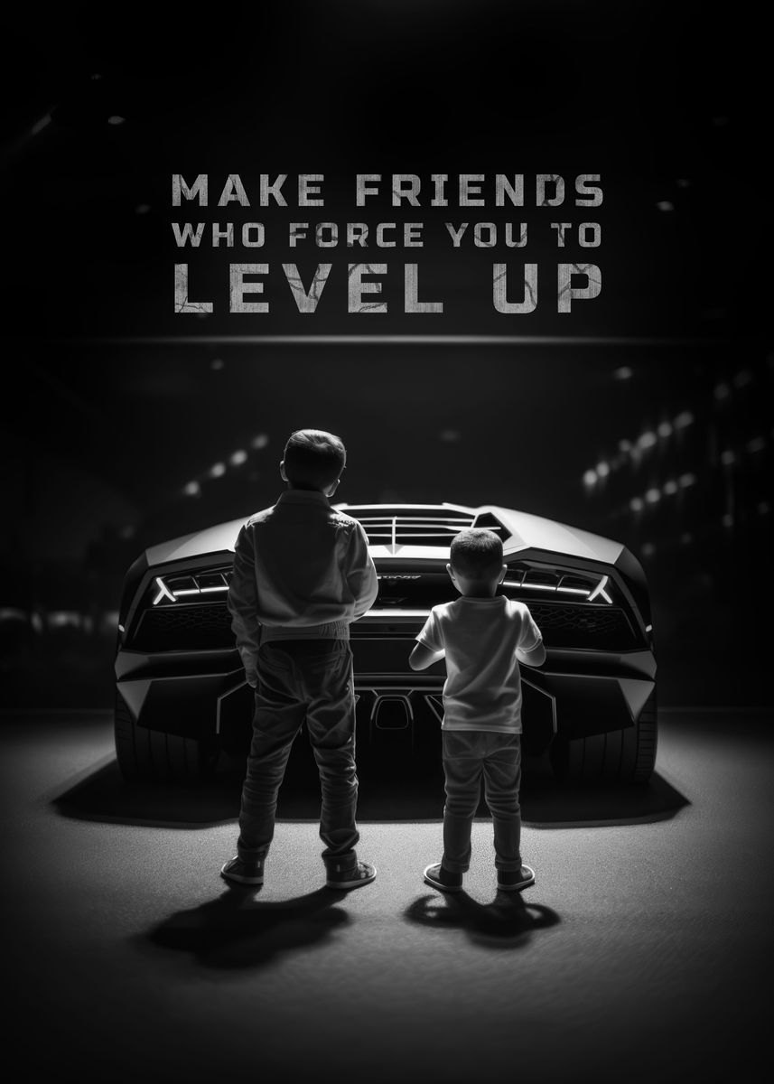 'Friends Motivational Art' Poster, picture, metal print, paint by 21 ...