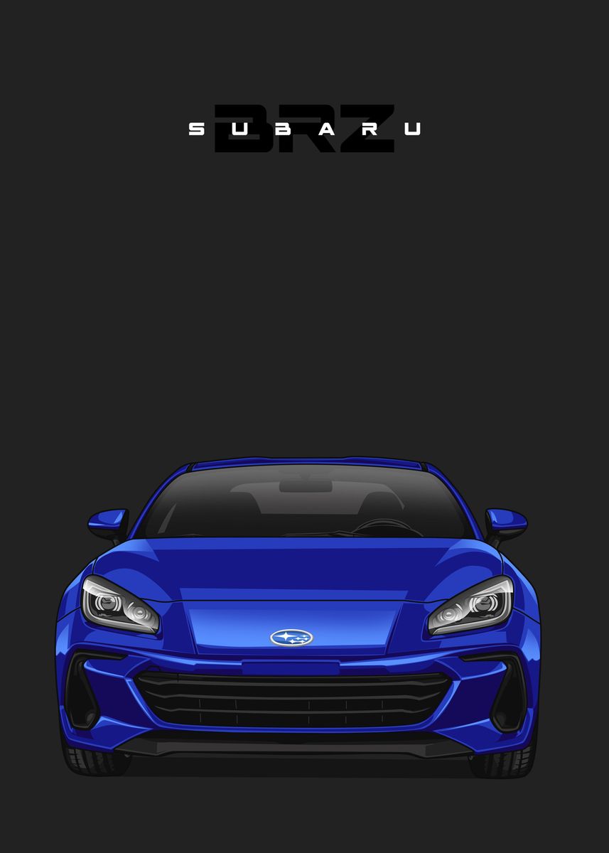 'subaru brz blue' Poster, picture, metal print, paint by capture art ...