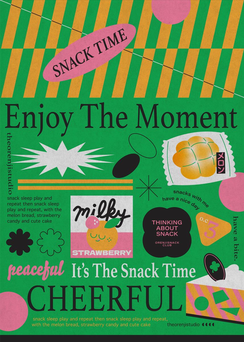 'Snack Time' Poster, picture, metal print, paint by THEORENJISTUDIO ...