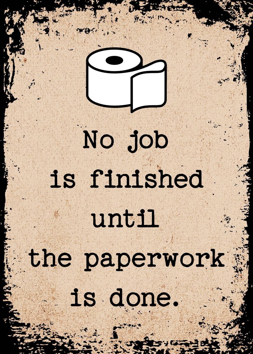 'Funny Toilet Paper Humor 2' Poster, picture, metal print, paint by ...