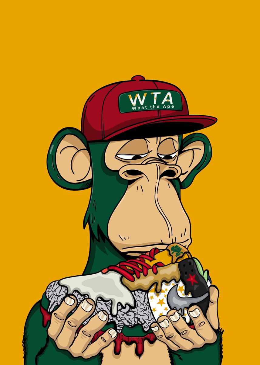 'What the ape' Poster by Magic Apes | Displate