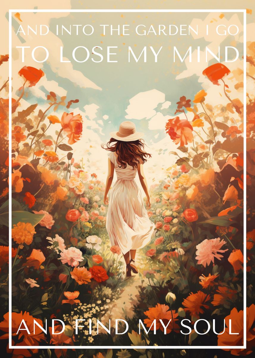 'Lose my mind find my soul' Poster, picture, metal print, paint by ...