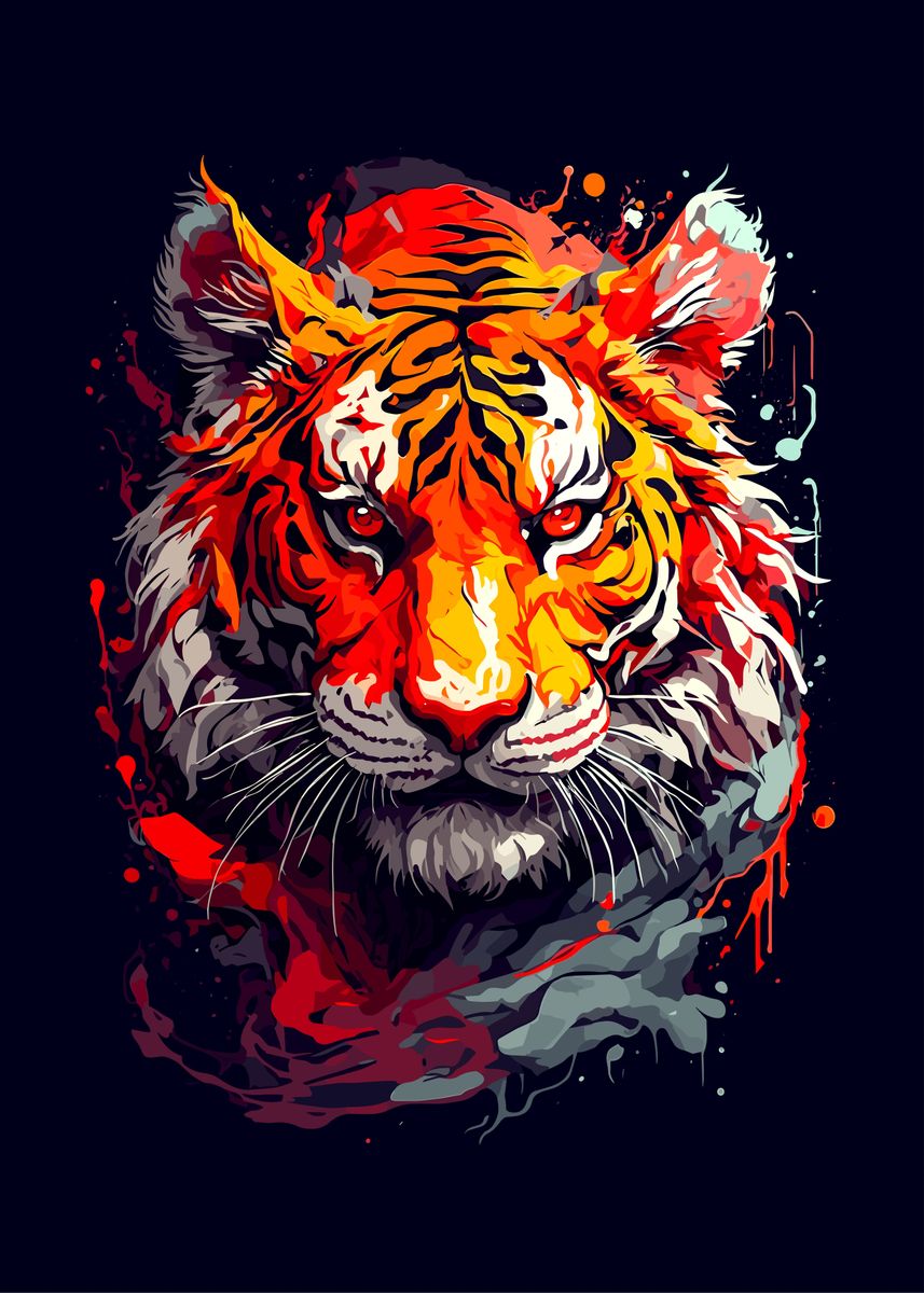 'King Of The Jungle' Poster, picture, metal print, paint by NuMaNi Art ...