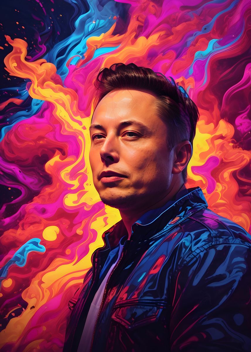'Elon Musk Poster' Poster, picture, metal print, paint by Xăm Việt ...