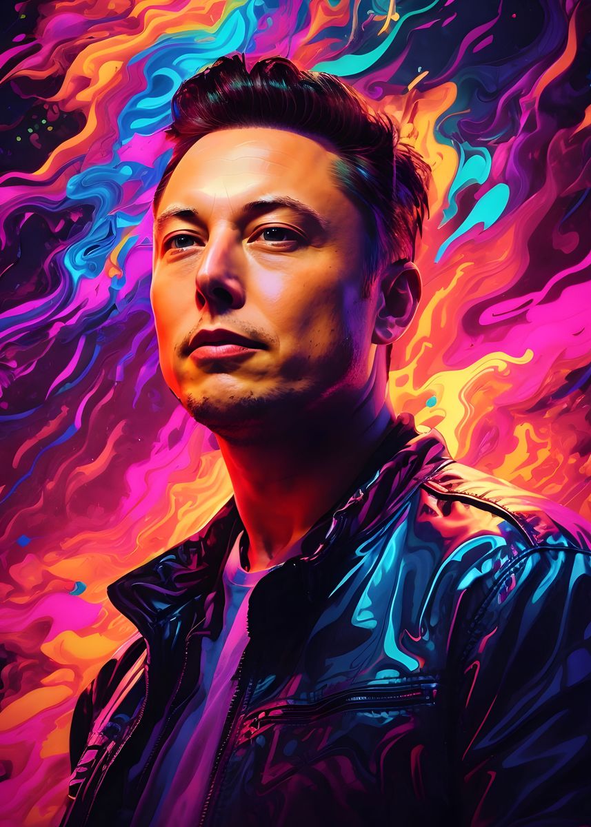'Elon Musk Poster' Poster, picture, metal print, paint by Xăm Việt ...