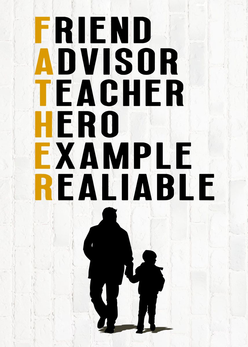 'Father and Son' Poster, picture, metal print, paint by anhvivuha ...