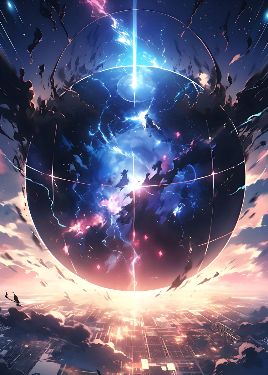 'Anime Universe' Poster, picture, metal print, paint by ...