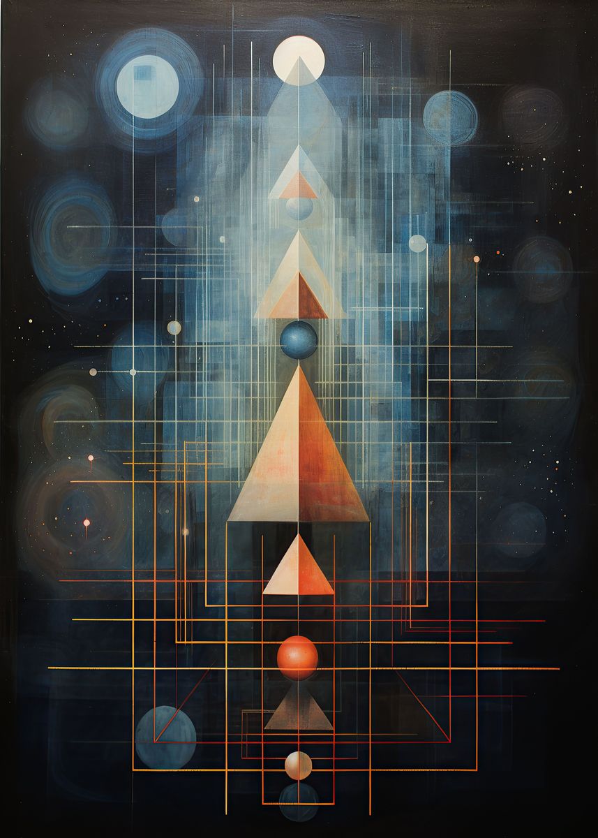 'Sacred Geometry Colorful 1' Poster by Susanne Flø | Displate