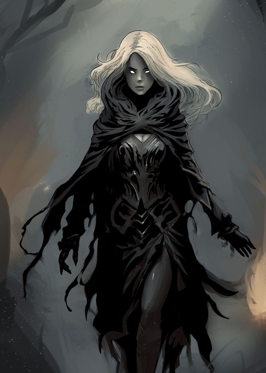 'Necromancer' Poster, picture, metal print, paint by Damien Barban ...