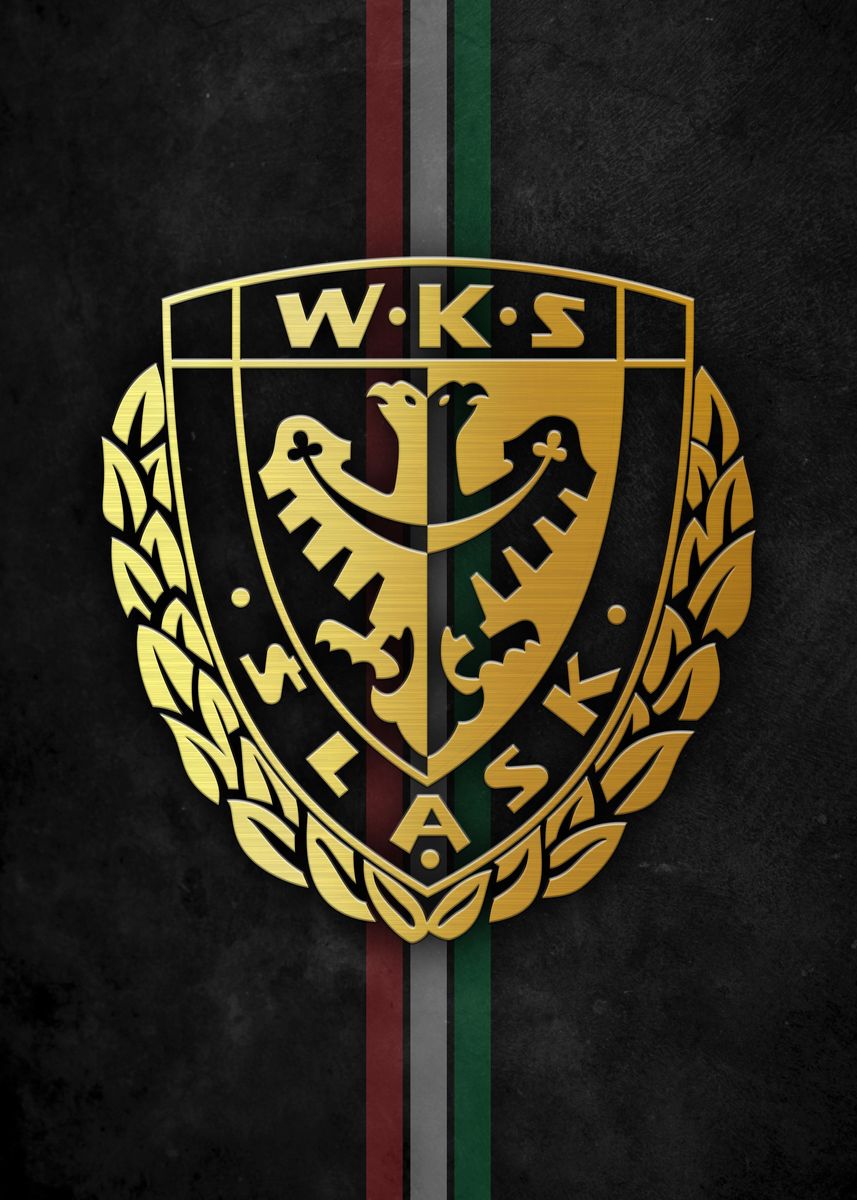 'Slask Wroclaw football log' Poster, picture, metal print, paint by Ray ...