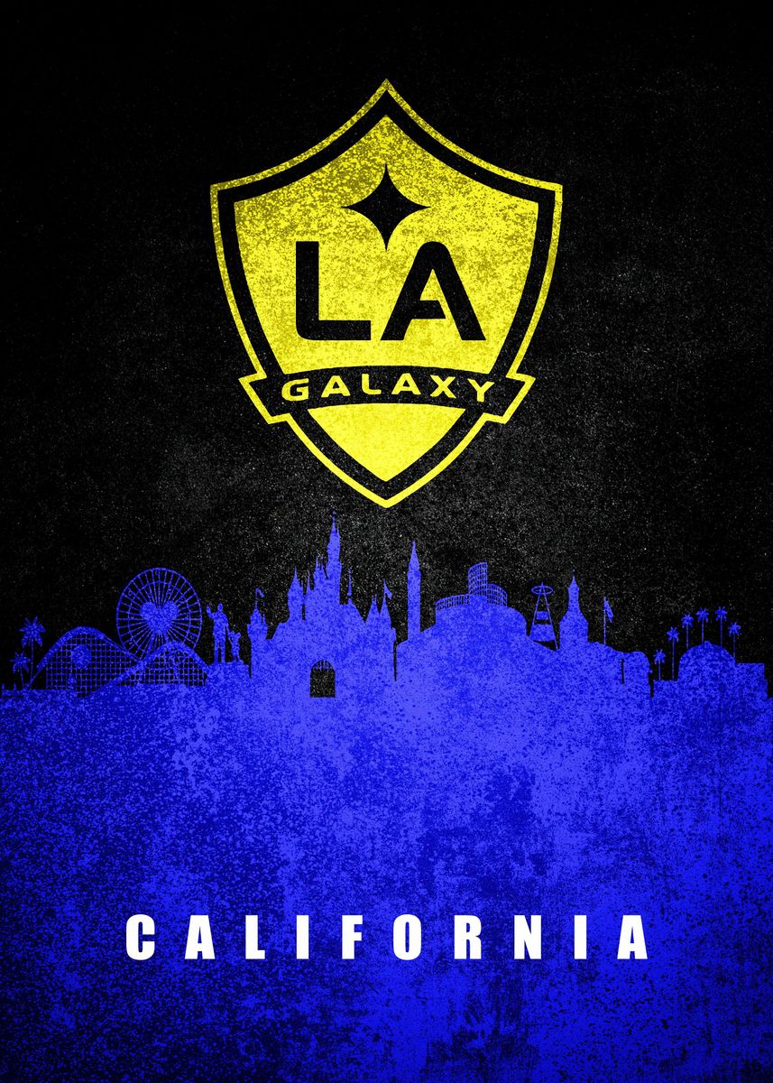 'California City Skyline ' Poster, picture, metal print, paint by Jamie ...