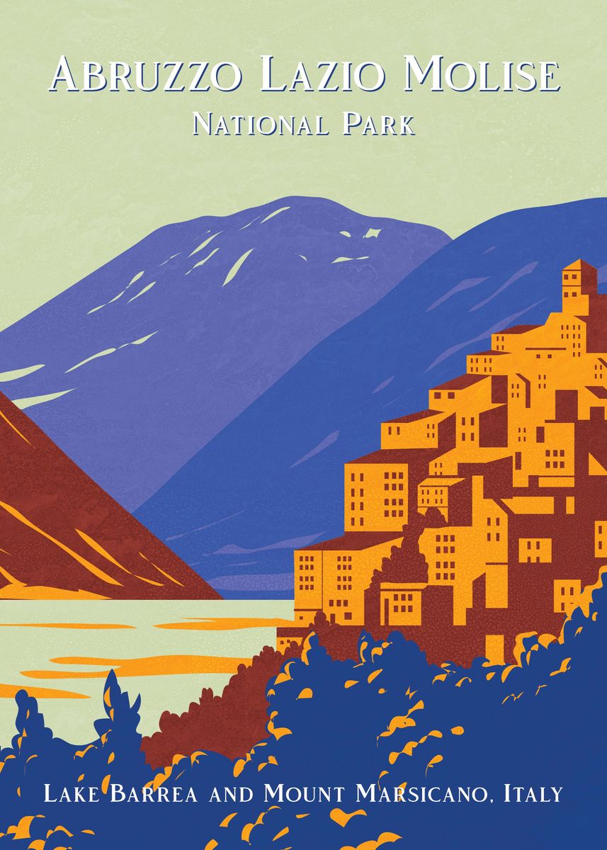 'Abruzzo Lazio and Molise' Poster, picture, metal print, paint by ...