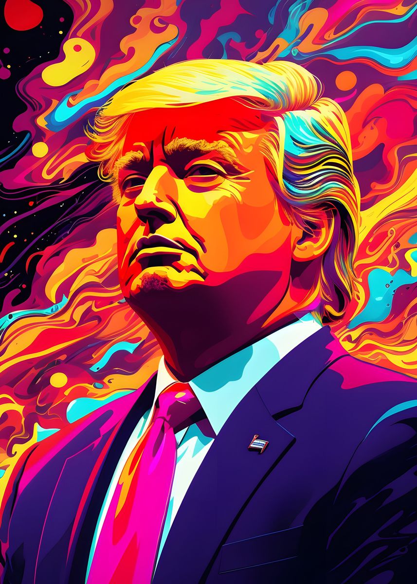 'Donald Trump Poster' Poster, picture, metal print, paint by Xăm Việt ...