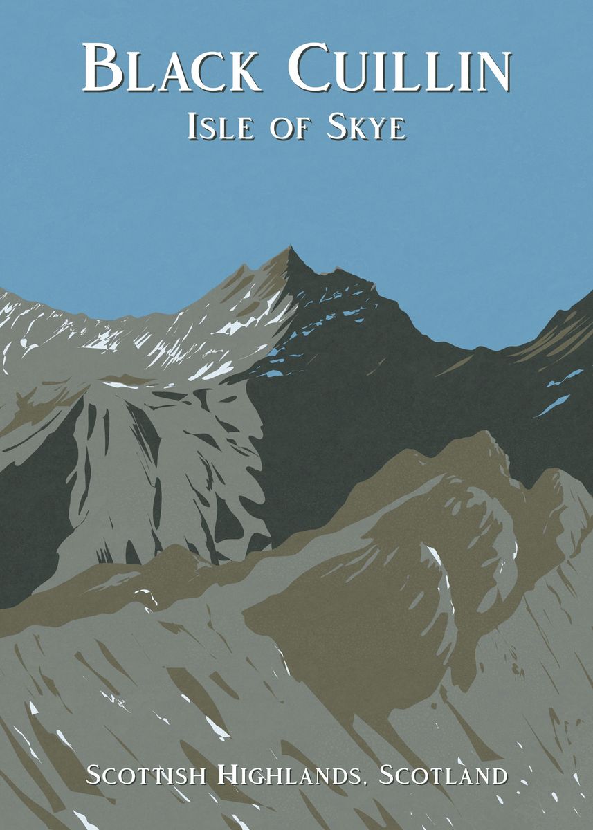 'Black Cuillin' Poster by Jordan Holmes | Displate
