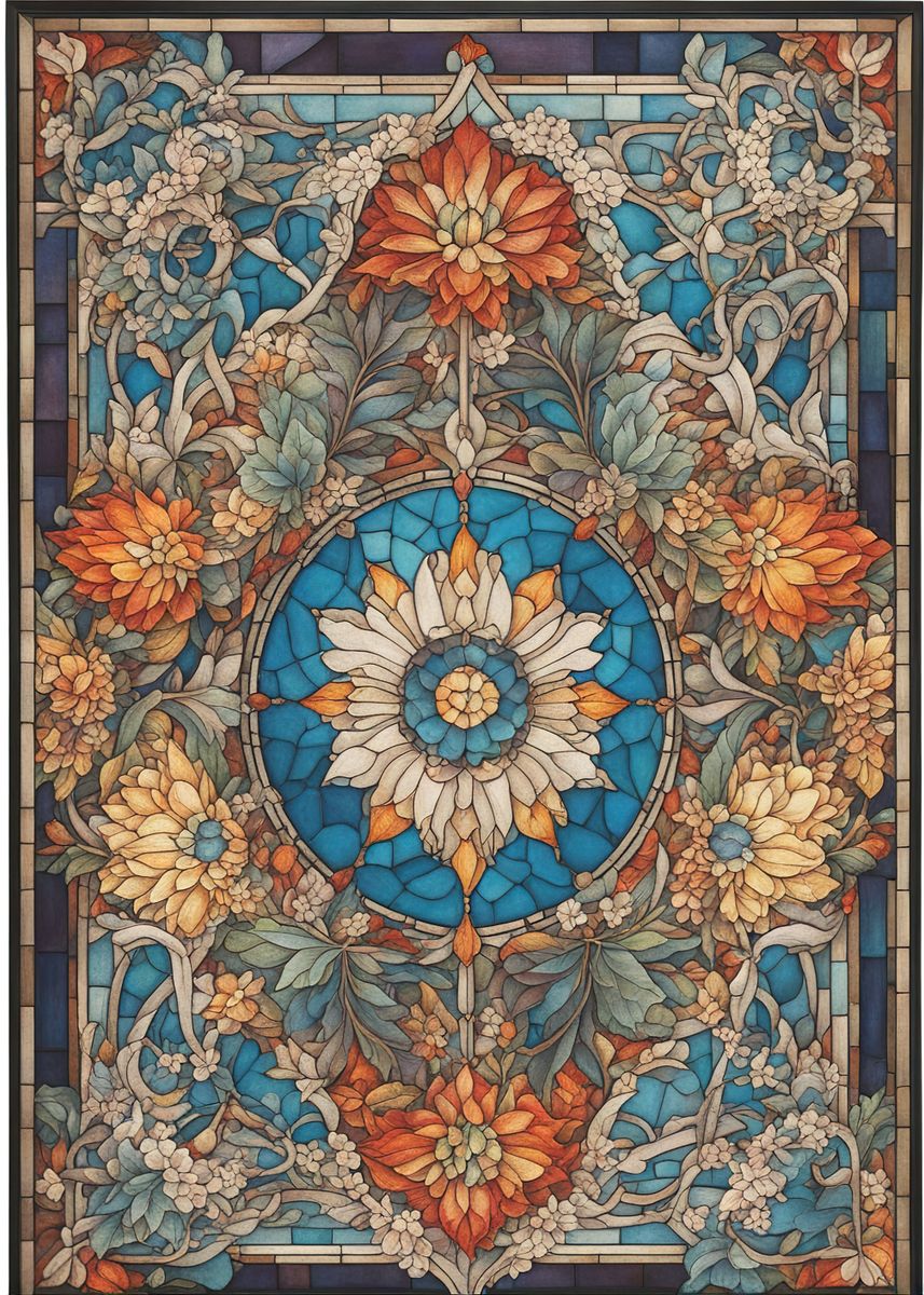 'The Art of Stained Glass' Poster, picture, metal print, paint by ...
