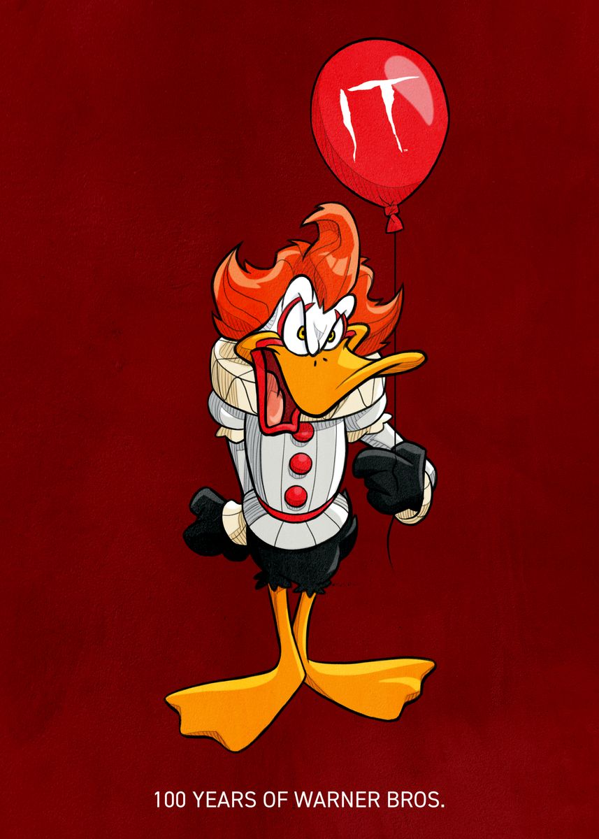 'Looney Clown' Poster, picture, metal print, paint by Looney Tunes ...