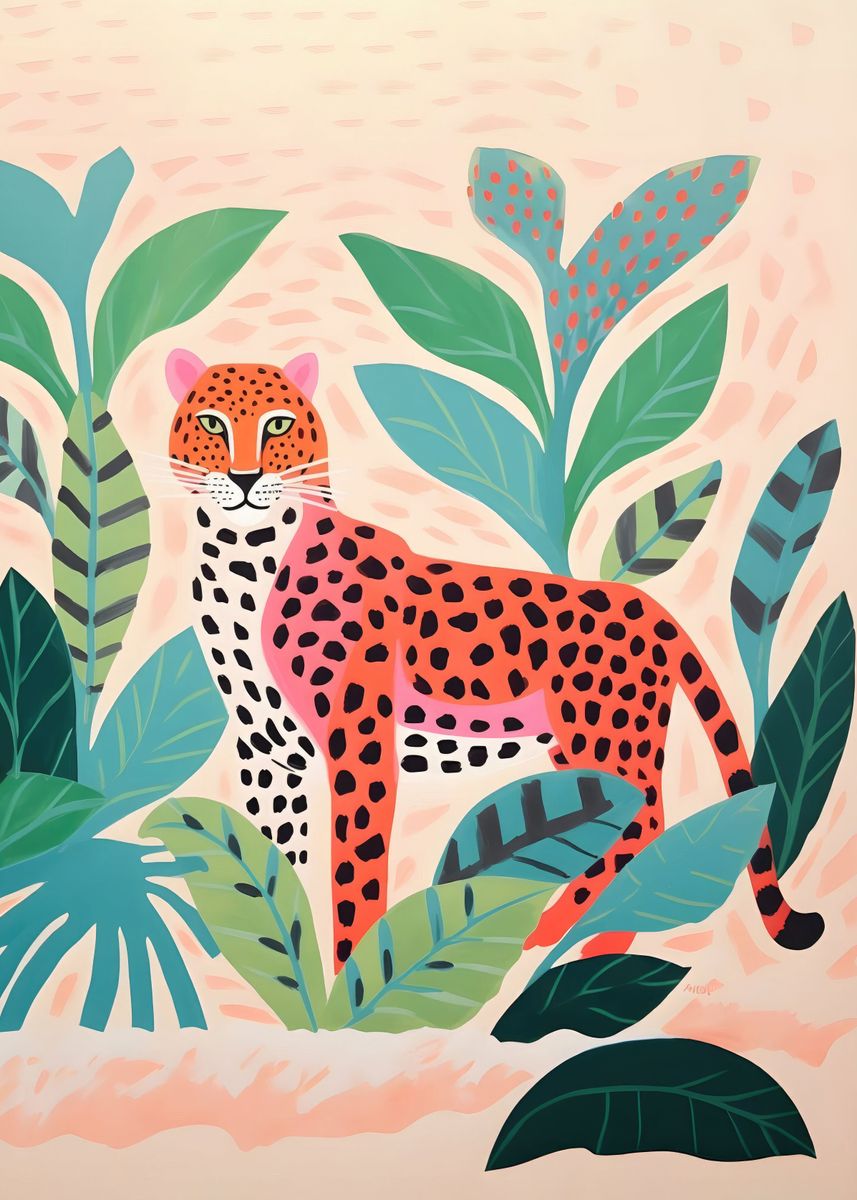 'Leon Tiger Jaguar Animal ' Poster, picture, metal print, paint by ...