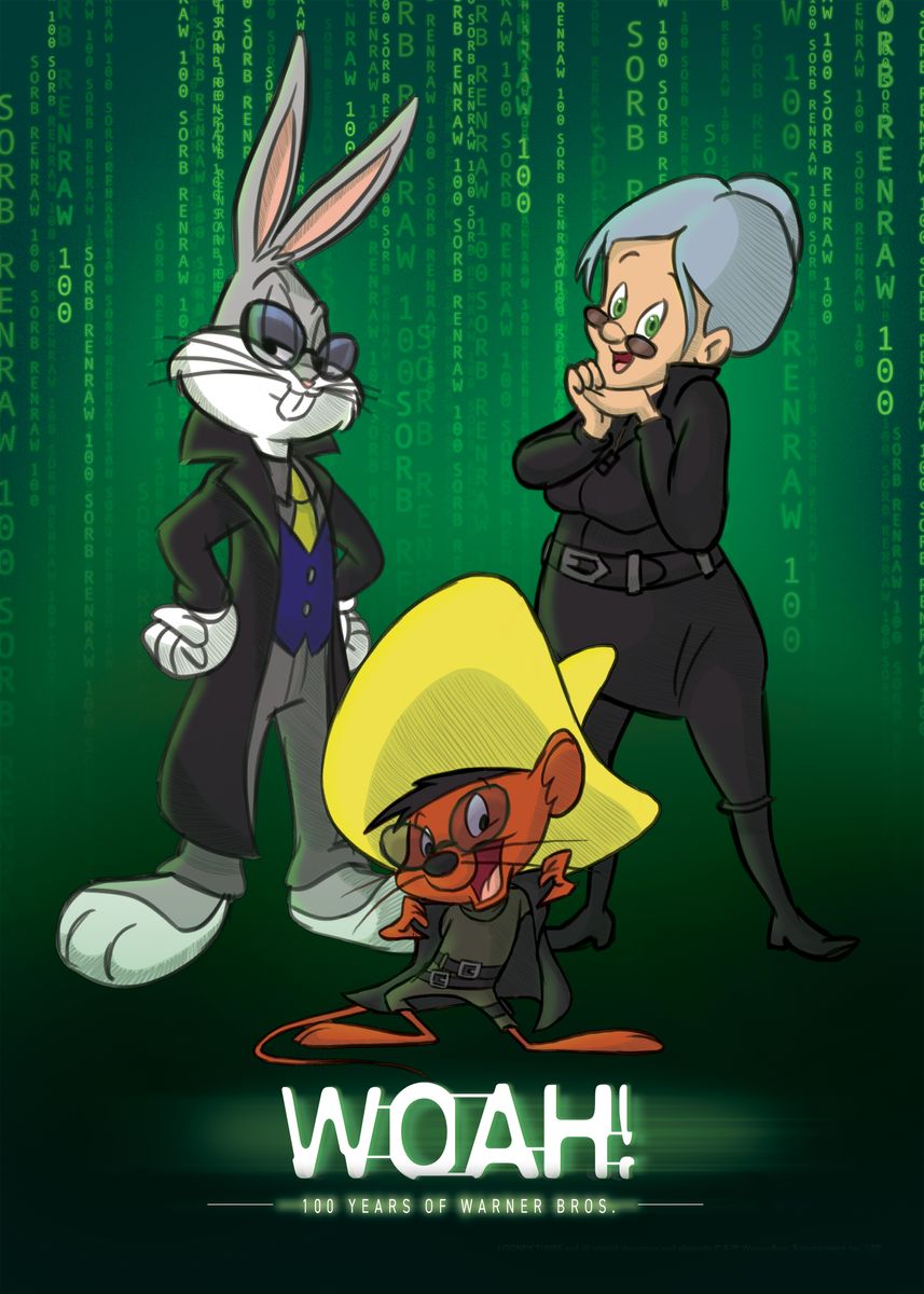 'Woah!' Poster, picture, metal print, paint by Looney Tunes | Displate