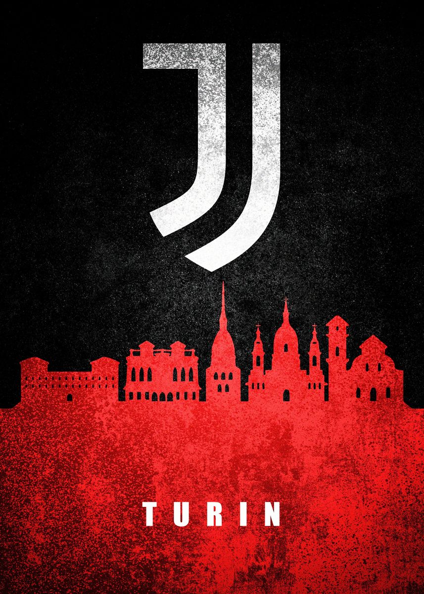 'Turin Italy City Skyline ' Poster, picture, metal print, paint by ...