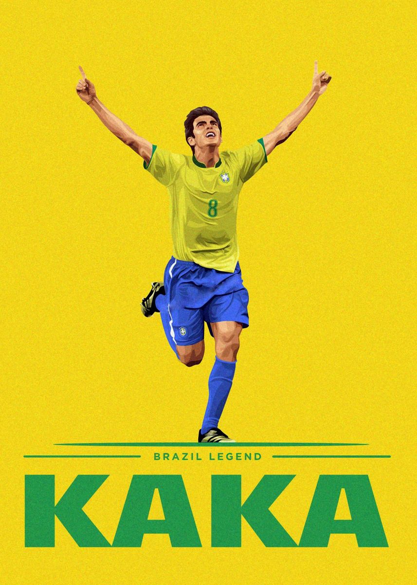 'Kaka Brazil' Poster, picture, metal print, paint by RobertHall Studio ...