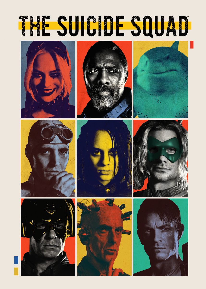 'The Suicide Squad' Poster, picture, metal print, paint by DC Comics ...