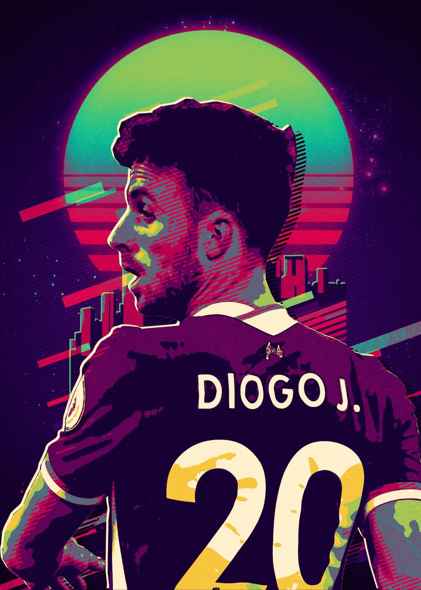 'Diogo Jota Pop Art' Poster, picture, metal print, paint by MarjorieC ...