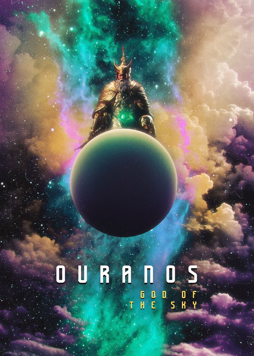 'Uranus God of the Sky' Poster, picture, metal print, paint by Vertex ...