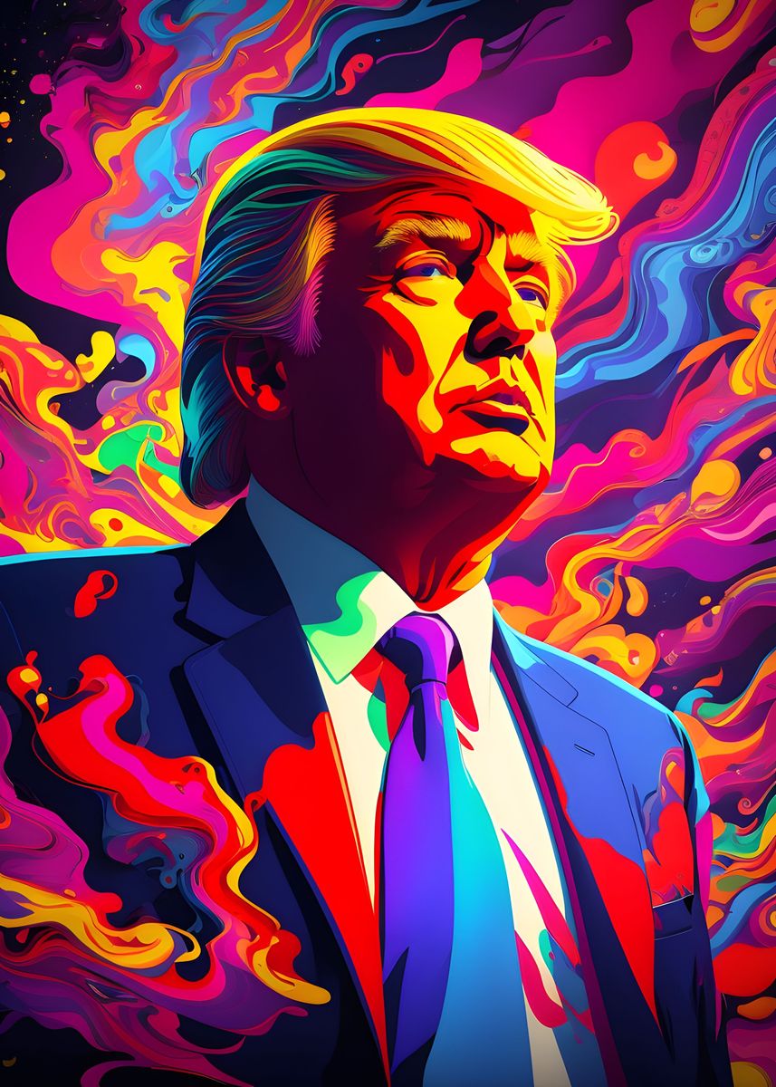 'Donald Trump Poster' Poster, picture, metal print, paint by Xăm Việt ...