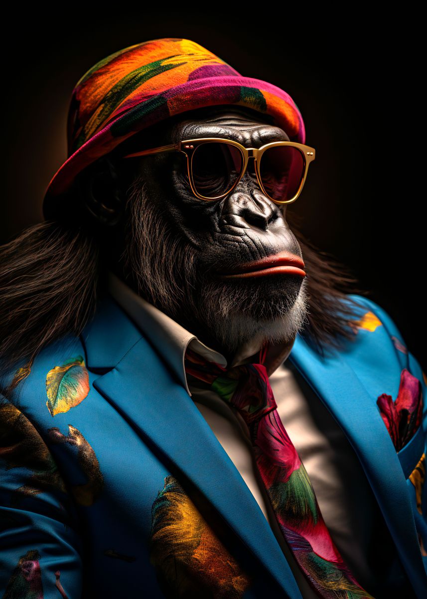 'Monkey Business' Poster, picture, metal print, paint by The creative ...