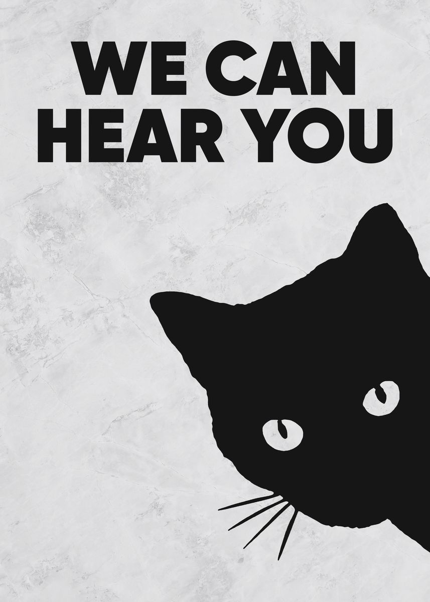 'we can hear you' Poster by Facet Bengkok | Displate