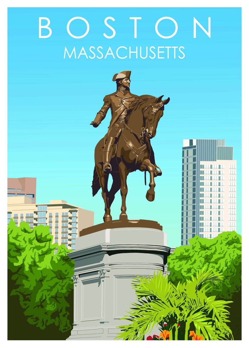 'Boston' Poster by OmegaArt | Displate