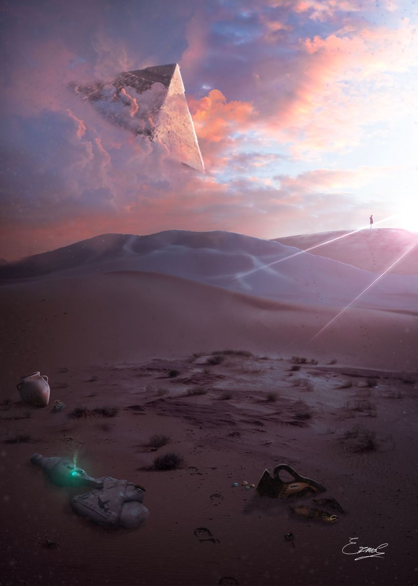 'Truth About Alien Pyramids' Poster by Ermes | Displate