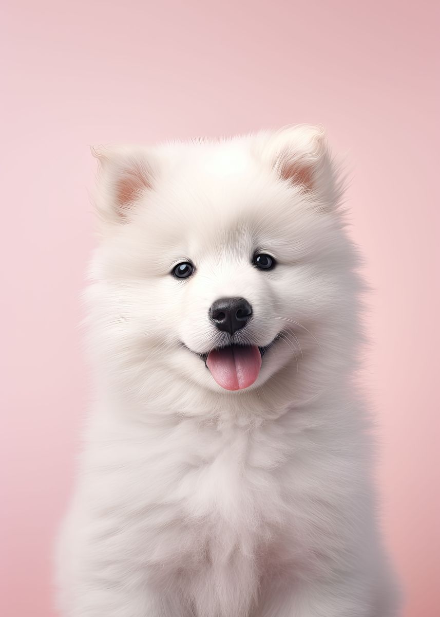 'Samoyed Dog Portrait' Poster by Posters Global | Displate